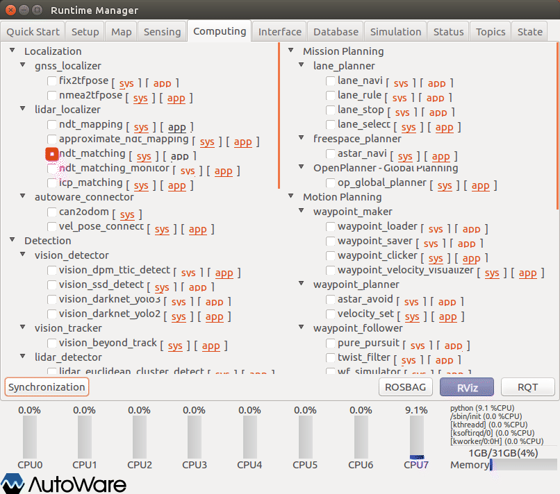7.AGVの自己位置推定 · SMAGV - Autoware Cooperation Document